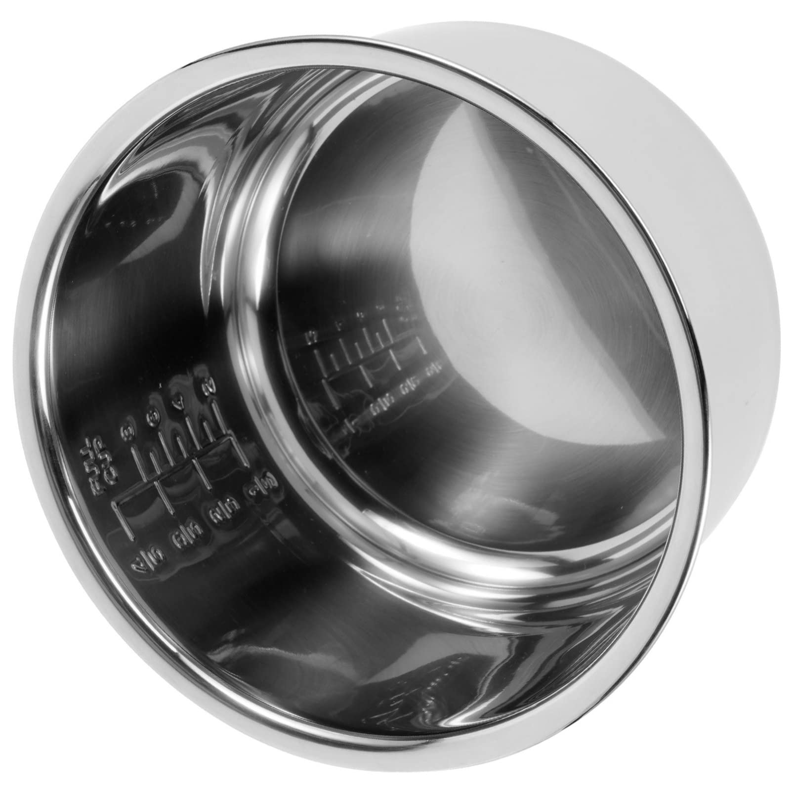 Zerodeko Power Cooker Replacement Inner Pot Non-Stick Interior Stainless Steel Inner Cooking Pot Pressure Cooker Inner Pot for Power Pressure Cooker Rice Cooker 4L