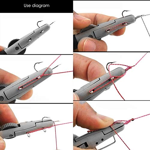 Yeuipea Fishing Tying Knot Tool,Durable Nail Knot Fast Tying Tool Fly Fishing Line Hook Tier Tackle Accessory