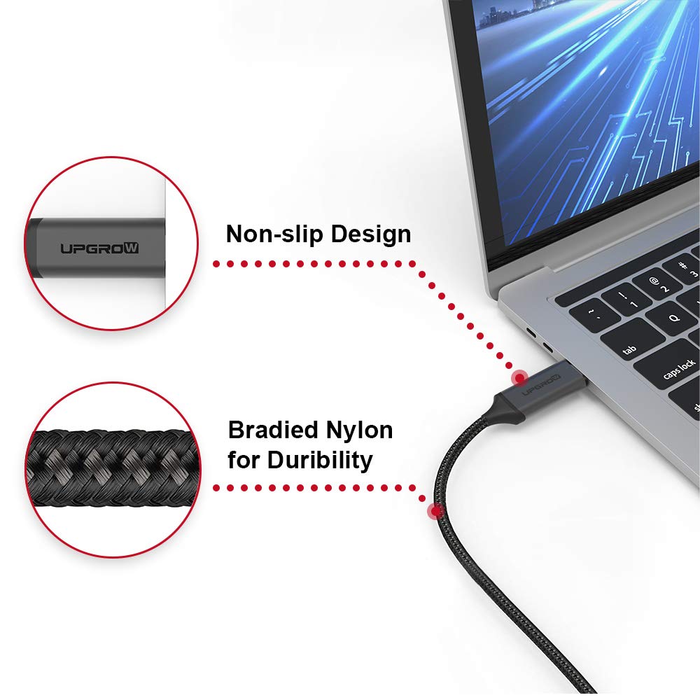 UPGROW USB C to HDMI Cable 4FT 4K@60Hz USB Type C to HDMI Cable for MacBook Pro MacBook Air iPad Pro iMac ChromeBook Pixel (UPGROWCMHM4)