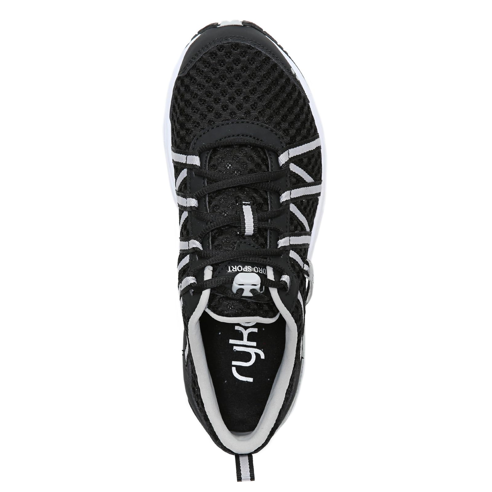 Ryka Womens Hydro Sport Cross Training Water Shoe, Black/White, 8.5 US