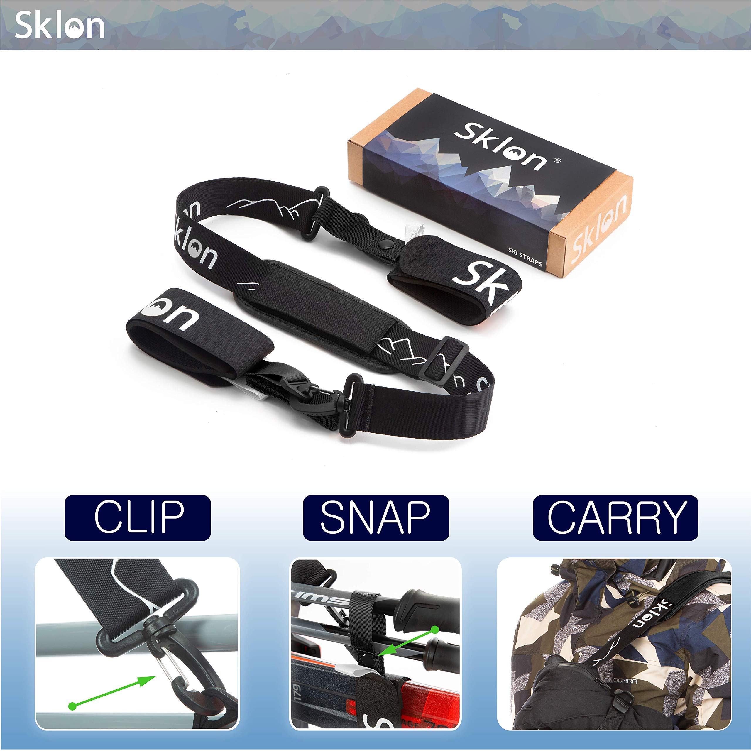 Ski & Snowboard Training Harness + Ski & Pole Carrier Bundle - Teach Your Child the Fundamentals of Skiing and Snowboarding - Complimented by Ski & Pole Carrier to Help Them Get to the Mountain