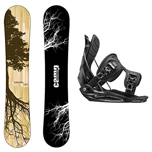 Package-Camp Seven Roots CRC Snowboard-156 cm-Flow Alpha MTN Snowboard Bindings-Medium
