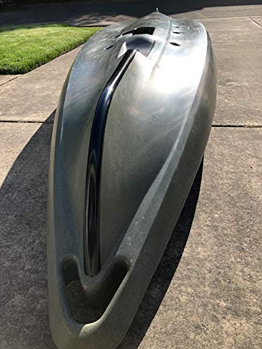 PereGuard Kayak Keel Guard 2" Width Black (14 feet) Kayak Canoe Protective Guard Abrasion Resistance