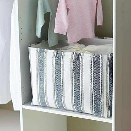TcaFmac Large Basket, Storage Basket with Lids, Decorative Basket, Fabric Basket with Handles, Baskets for Shelves, Clothes Basket for Home, Closet, Office, Nursery 20(L) x 16(W) x 14(H) inch