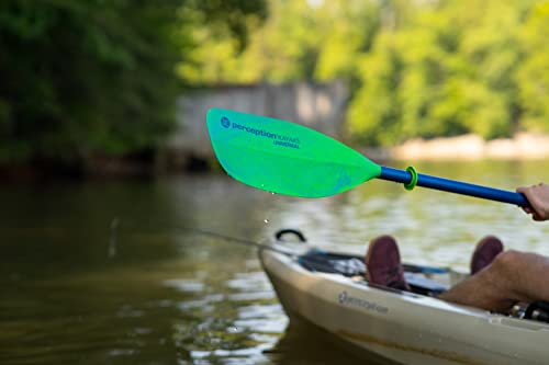 Perception Universal Kayak Paddle - 2 Piece Aluminum Shaft - Lime/Blue - 90.5 in