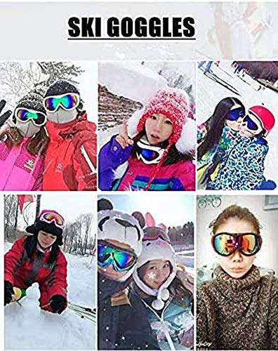 Ski Goggles,Snowboard Goggles, Motorcycle Goggles for Men Women & Youth, Snow Goggle Winter Goggles (Red)