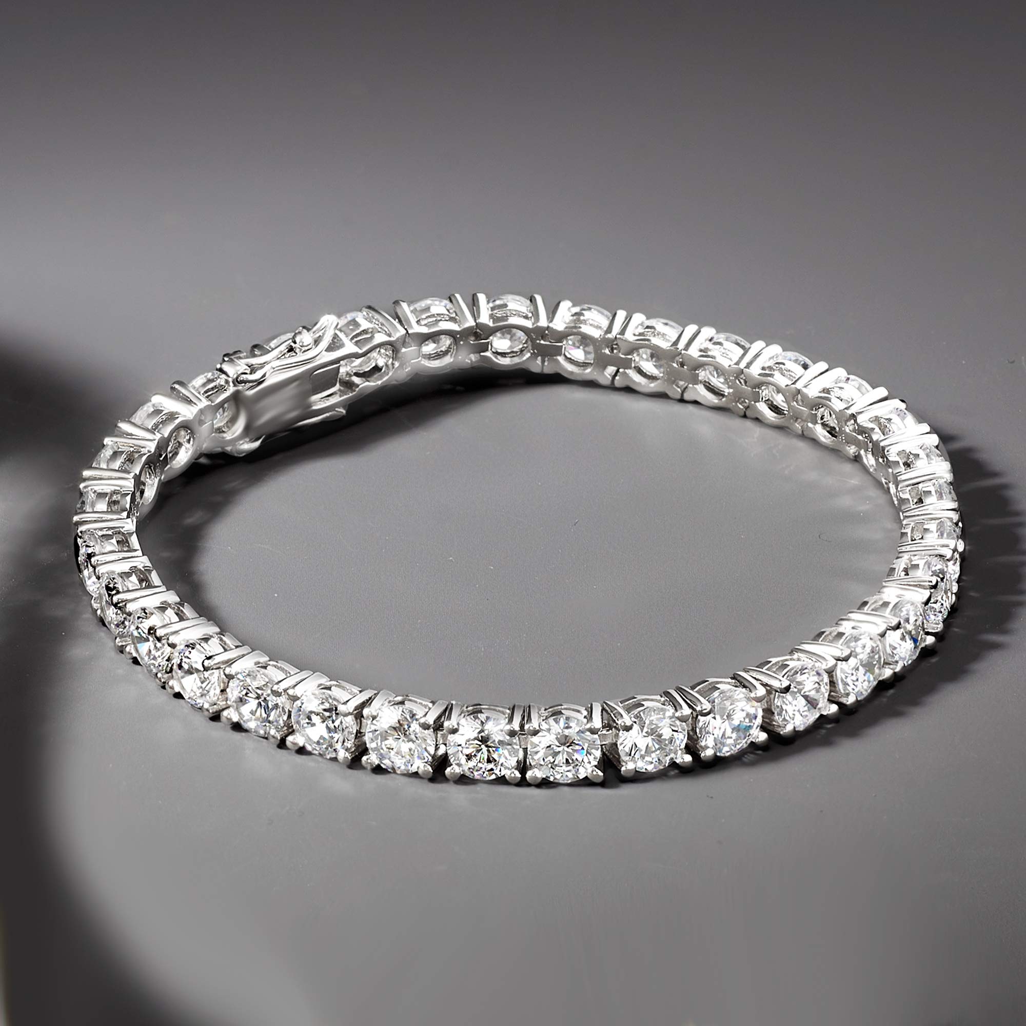 Ross-Simons 15.00 ct. t.w. CZ Tennis Bracelet in Sterling Silver. 7 inches