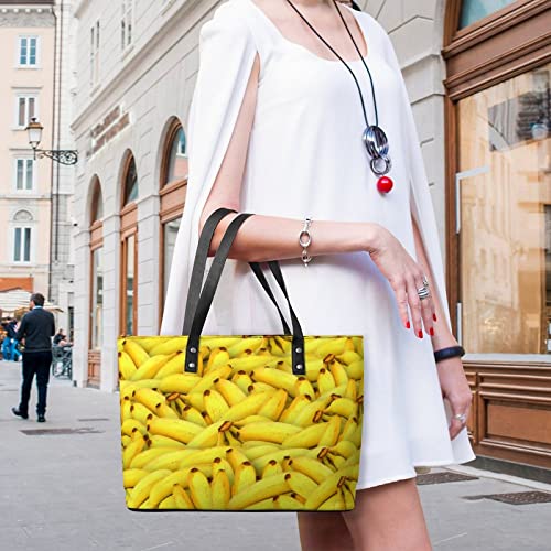 Womens Handbag Banana Leather Tote Bag Top Handle Satchel Bags For Lady