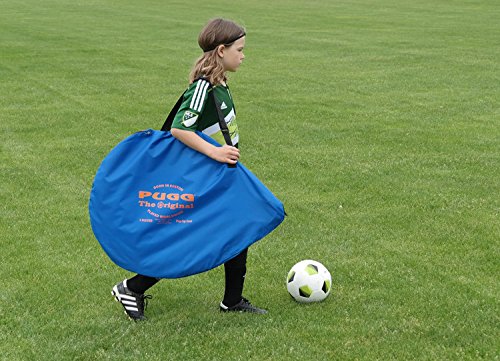 PUGG 4 Foot Pop Up Soccer Goal - Portable Training Futsal Football Net - The Original Pickup Game Goal (Two Goals & Bag)