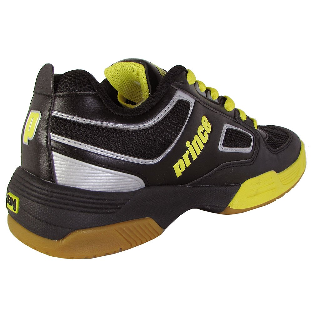 Prince Mens NFS Assault Indoor Court Sneaker Shoes, Black/Yellow, US 5.5