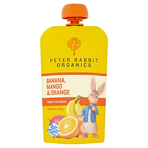 Pumpkin Tree Peter Rabbit Organics Mango, Banana and Orange Snacks, 4 Oz (Pack of 10)
