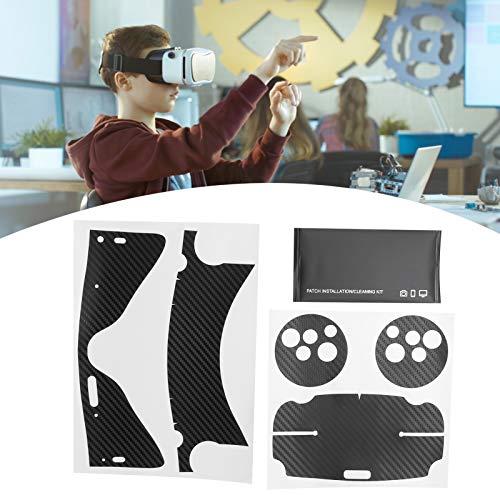 VR Headset and Controller Skin, Protective Decal Stickers PVC Skin Cover for Oculus Quest 2, Virtual Reality Gaming Accessories(Black)