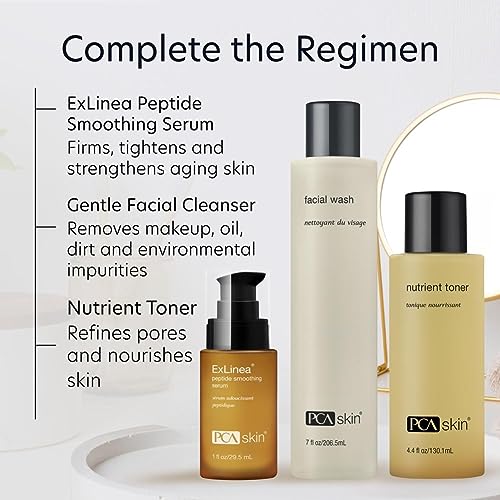 PCA SKIN ExLinea Peptide Smoothing Face Serum, Spot Treatment for Face Serum, Firms Aging Skin, 1.0 fl oz Pump