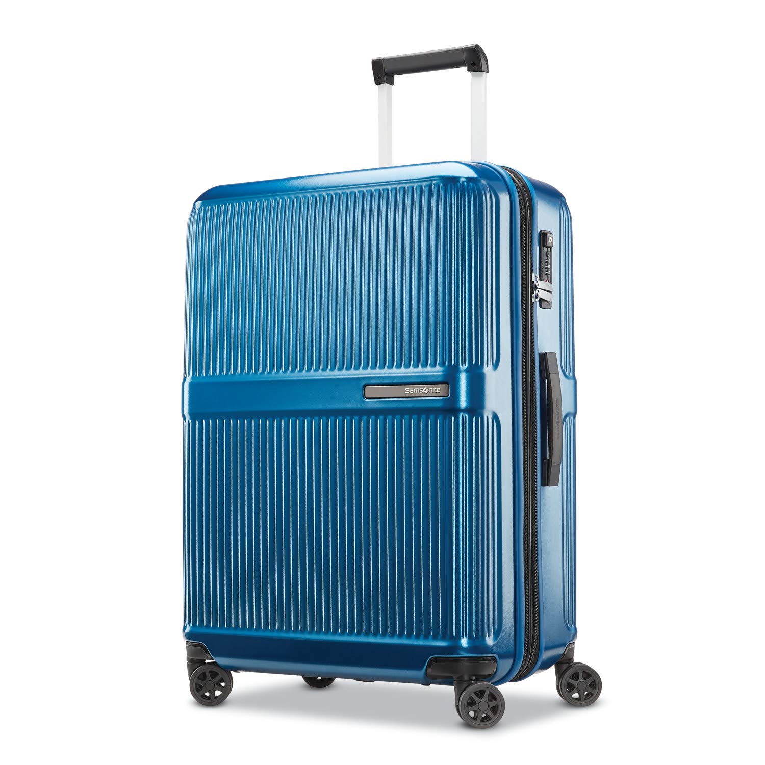 Samsonite Intuit DLX Hardside Spinner (Deep Blue, Checked-Medium 25-Inch)