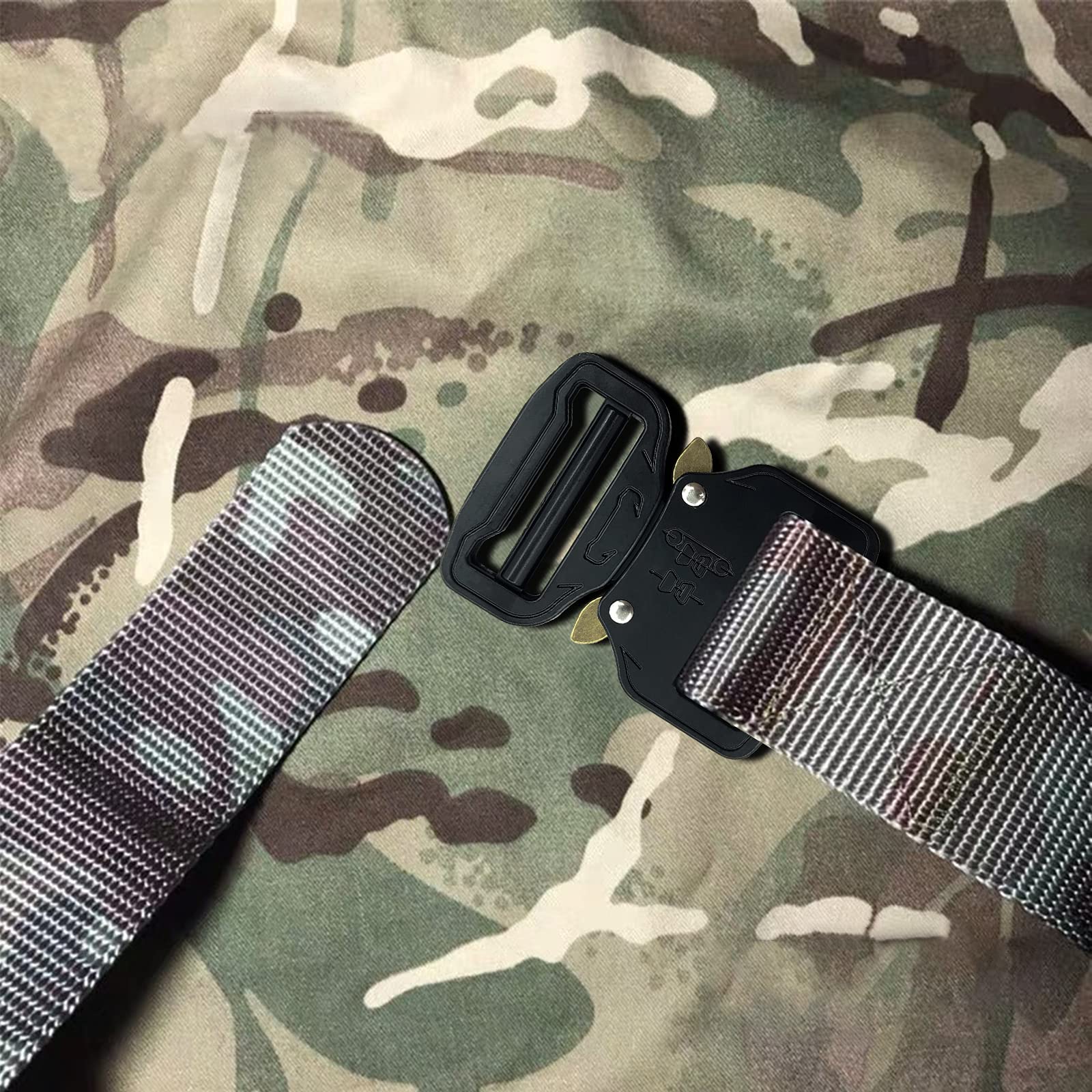 TXZWJZ Metal Buckle Dual Adjustable Tactical Belt Buckle,1.5inch(38mm) Heavy Duty Belt Buckle
