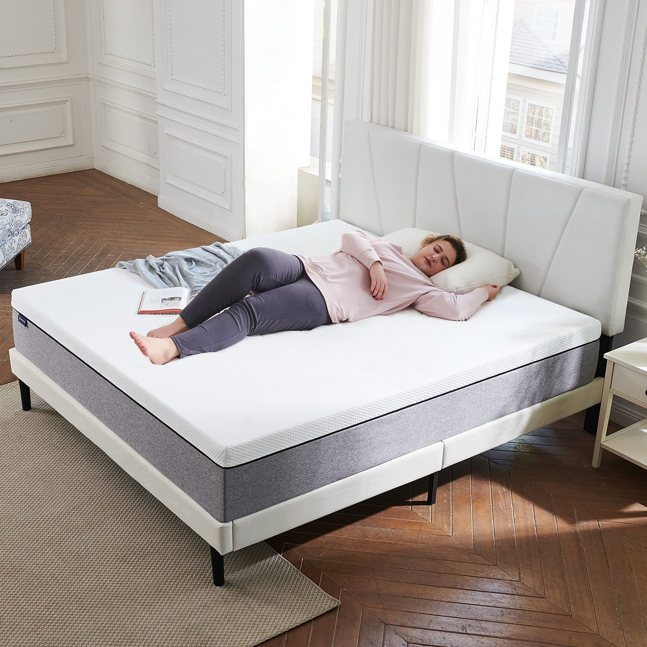 S SECRETLAND King Mattress, 14 inch Gel Memory Foam Mattress,Medium Feels-Bed Mattress in a Box,King Size Mattress