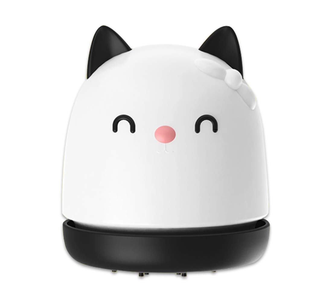 USB Desktop Vacuum Desk Dust Cleaner Mini Table Cat Vaccum Scraps, Collector Kitchen Gadget Office Supplies for Mom, Student, Women