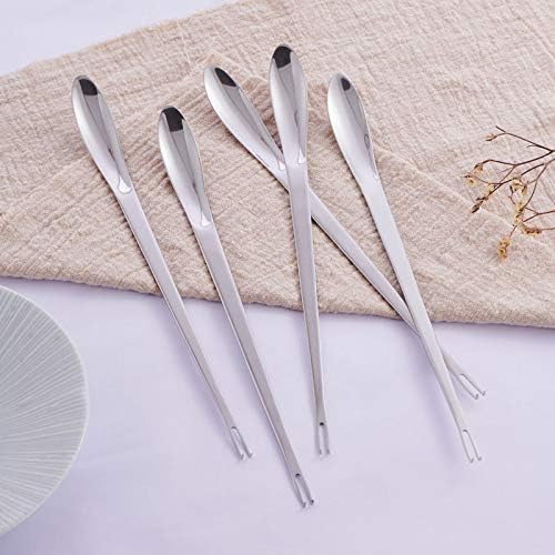 YISSSN Seafood Forks Picks for Lobster Crab Nut 18/10 Stainless Steel Seafood Tools 9.25-inch (4-Piece)