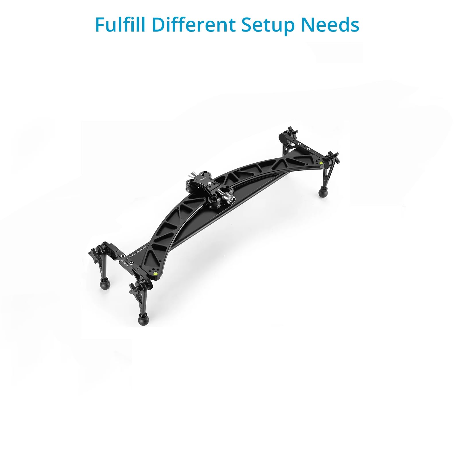 PROAIM Curve-N-Straight DSLR Video Camera & Camcorder Slider Dolly Smooth Track | Professional Camera Slider (2ft)