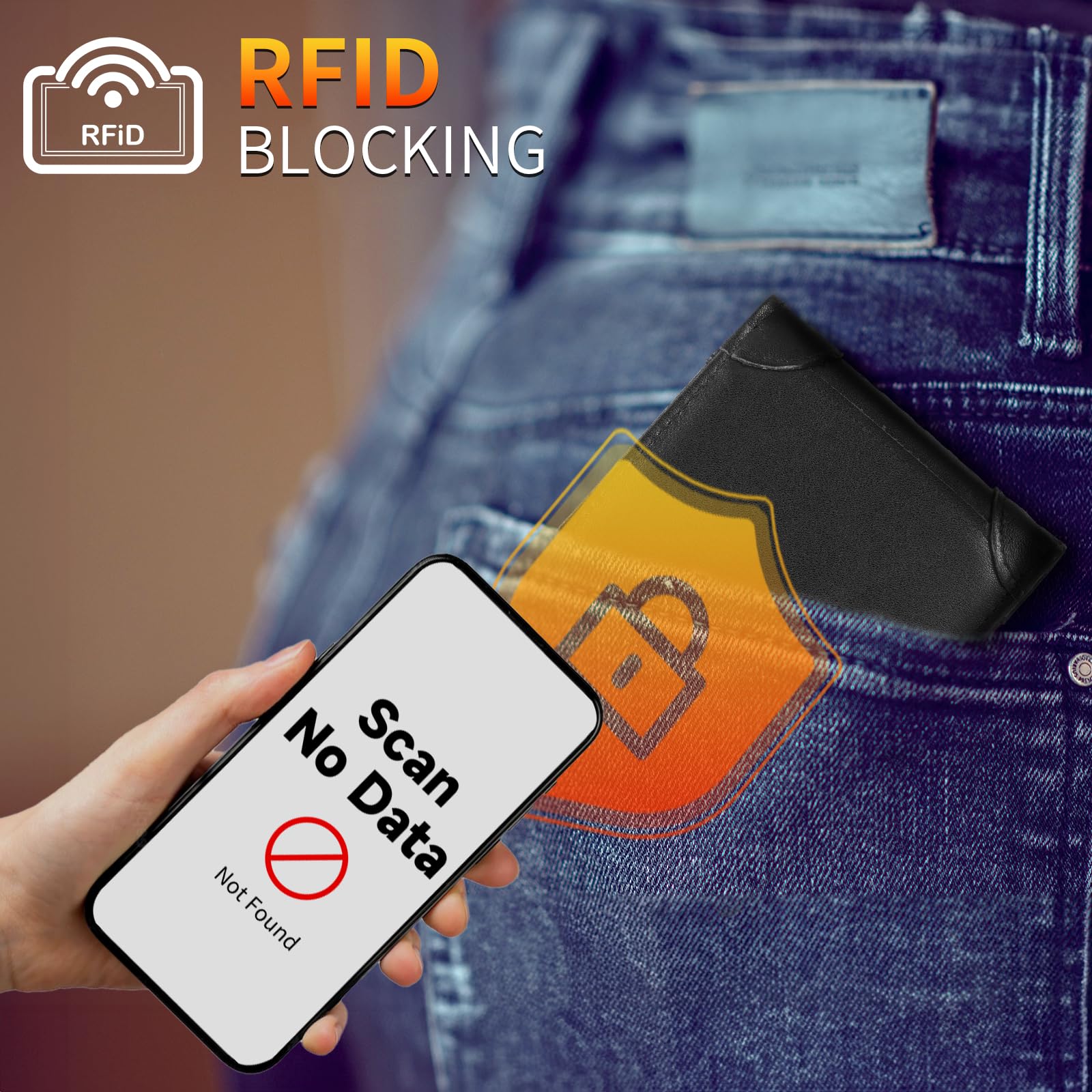 Swallowmall Mens Wallet RFID Genuine Leather Slim Bifold Wallets For Men Removable ID Windows 11 Cards Holders Gift Box