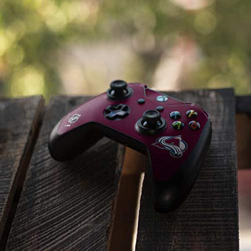 Skinit Decal Gaming Skin compatible with Xbox One Elite Controller - Officially Licensed NHL Colorado Avalanche Distressed Design