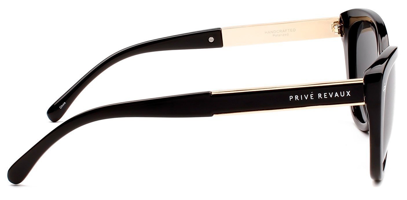 PRIVÉ REVAUX ICON Collection “The Hepburn” Designer Polarized Retro Cat-Eye Sunglasses