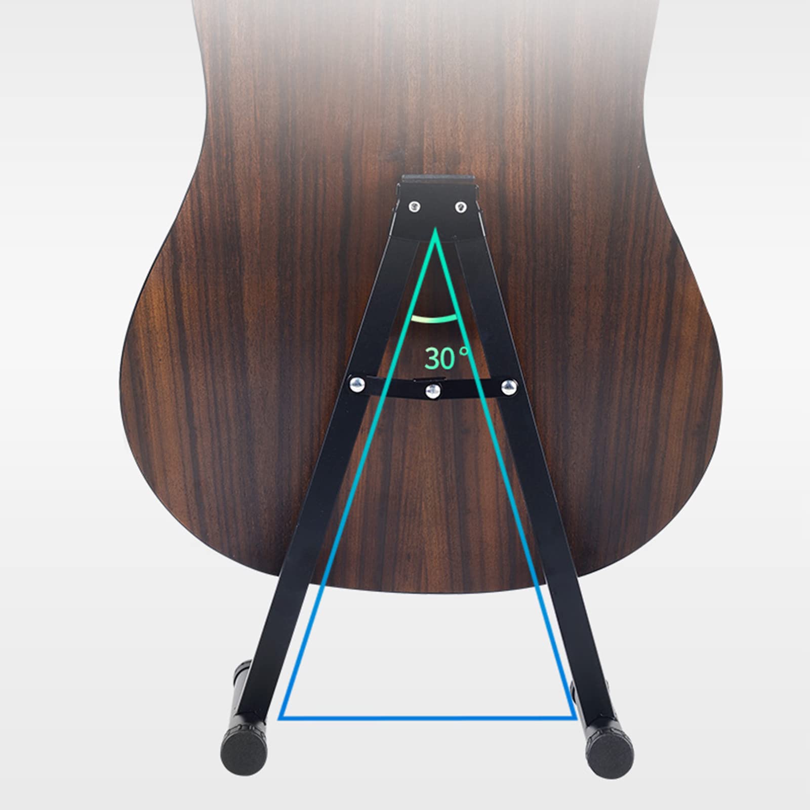 tinglion Folding A-frame Guitar Stand, Universal Floor Stand ,With Shock-Absorbing Support Arms, Non-slip Foot Pads,for Classical Guitar,Bass Guitar,Electric guitars, Ukulele etc