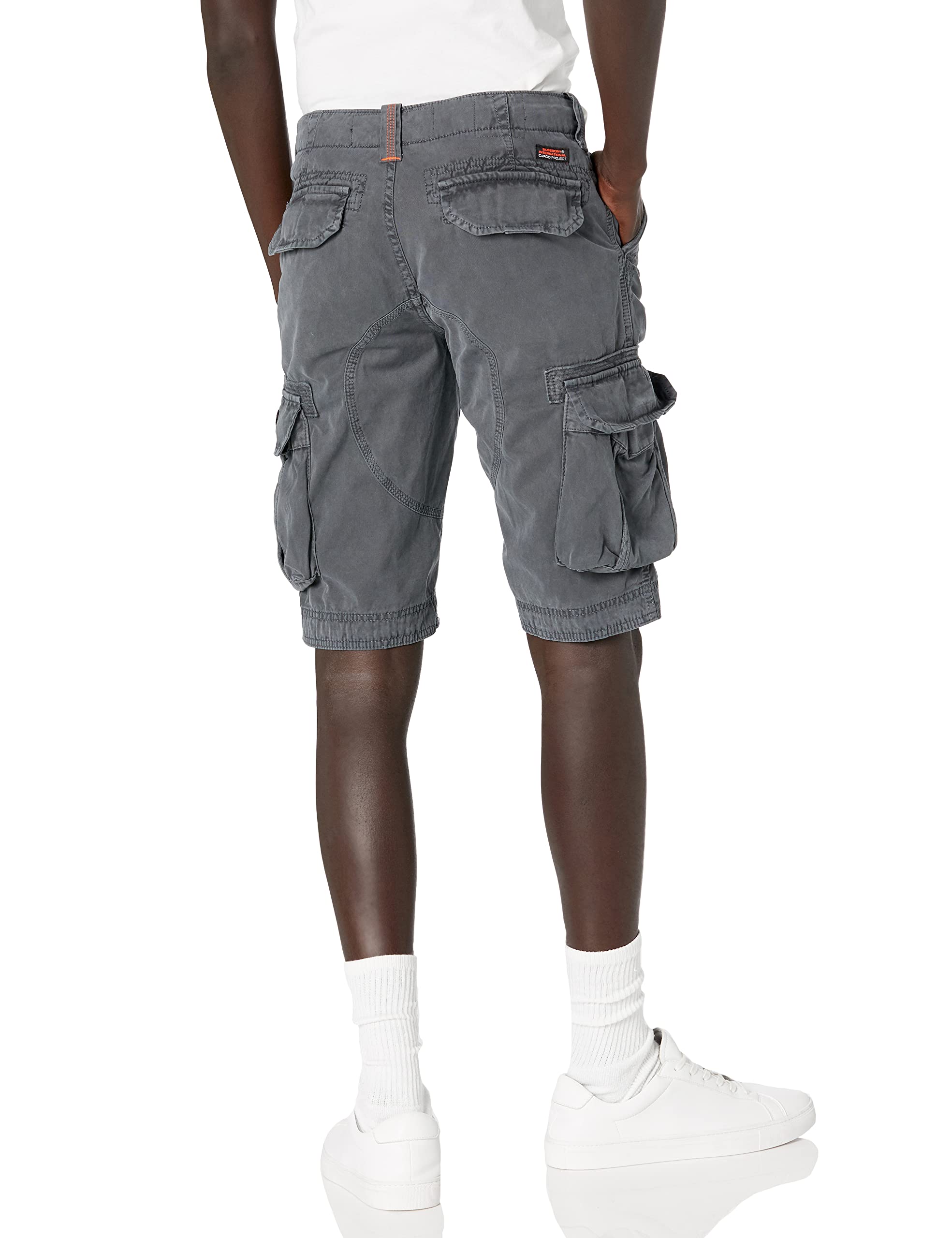 Superdry Men's CORE Cargo LITE Short, Chopper Grey, 28