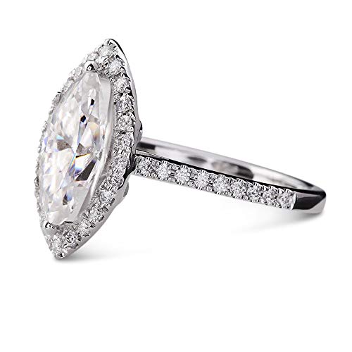 Savlano 18K Gold Plated Marquise & Round Cut Cubic Zirconia Wedding Engagement Women Statement Ring (6)
