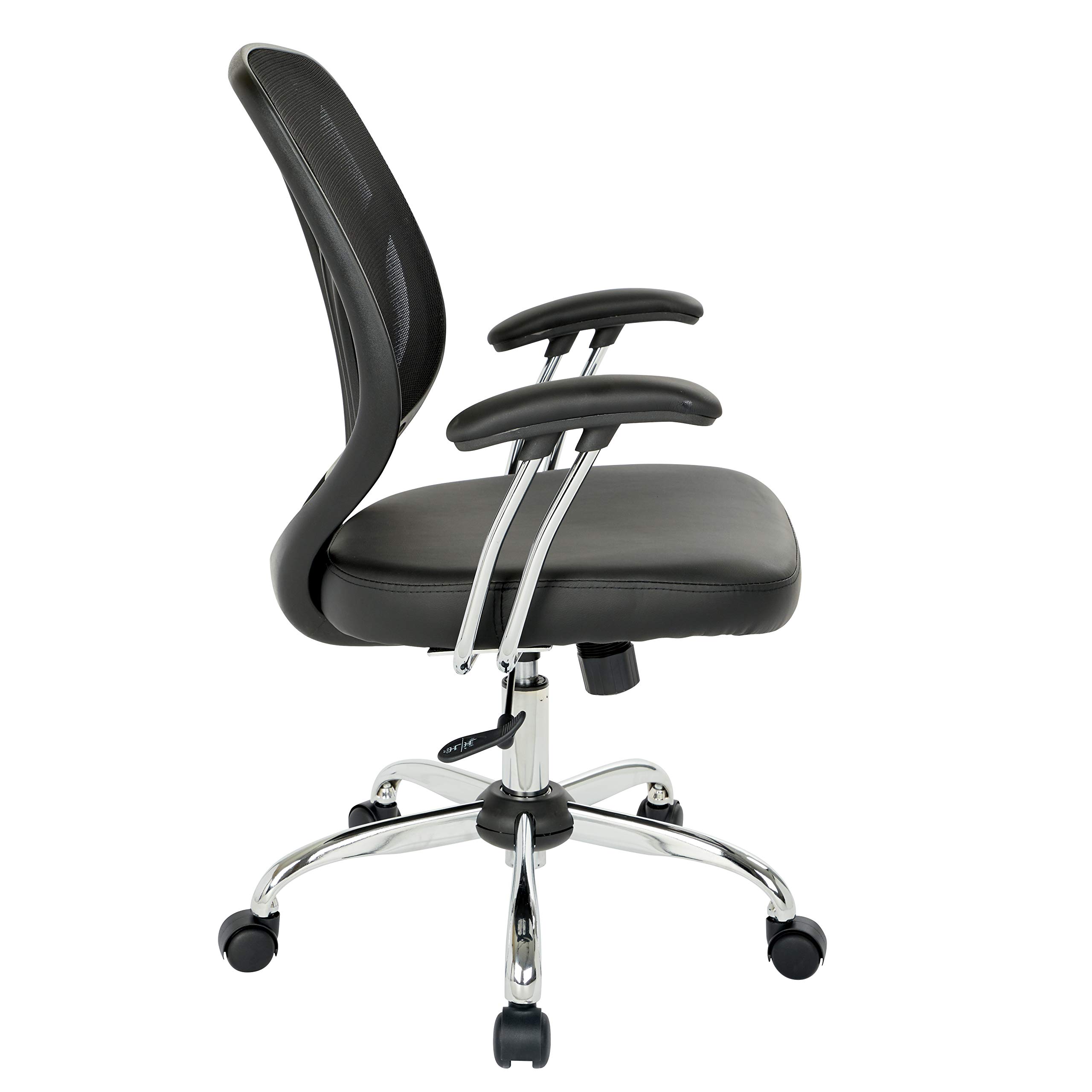 OSP Home Furnishings Screen Back Office Task Chair, Cream (EM69203C-U28)