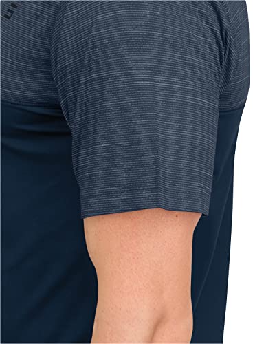 Three Sixty Six Men's Collarless Golf Polo - Lightweight, Moisture Wicking & Stretch Fabric