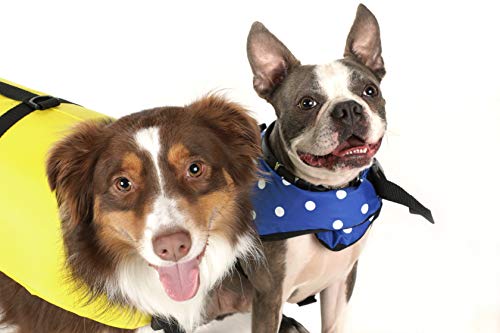 Seachoice Dog Life Vest, Adjustable Life Jacket for Dogs, w/Grab Handle, Yellow, Size XL, Over 90 Lbs.