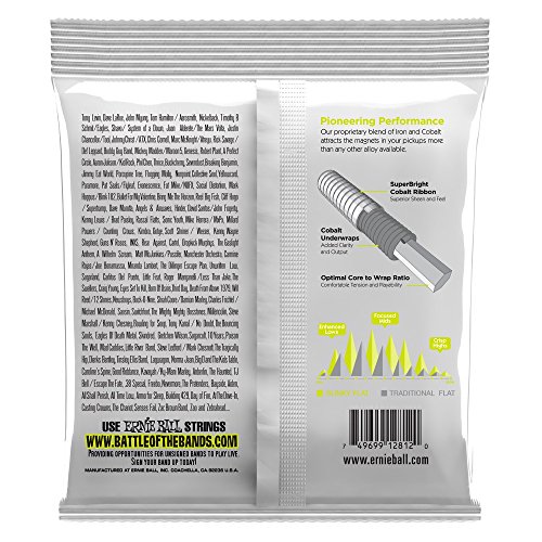 Regular Slinky Cobalt Flatwound Electric Bass Strings 50-105 Gauge
