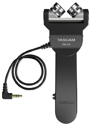 TASCAM TM-2X - X-Y Pattern Stereo Cardioid Mic for DSLR Filmmaking