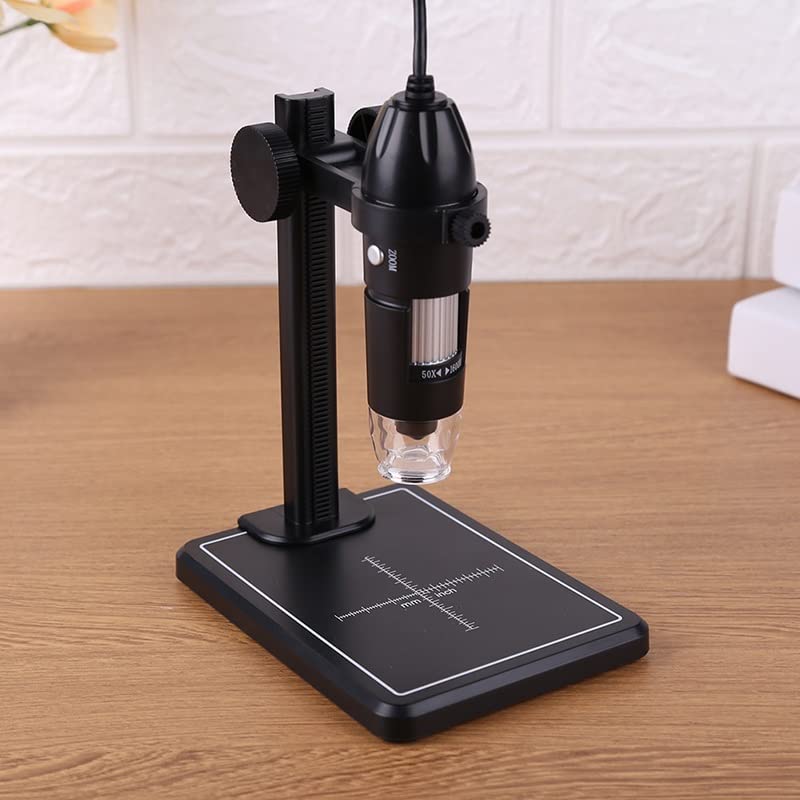 VAKUUM Lab Microscope Slides 1600X USB Digital Microscope 8 LEDs 2MP Electronic Microscope Zoom Camera Microscope Parts