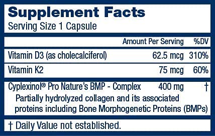 Pro-Stiminol Advanced 400 mg (30 Capsules), Advanced Bone Strength Supplement, Cyplexinol Pro Special Formula to Support a Healthy Bone Tissue, with Vitamins D3 and K2