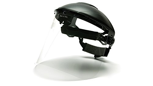 Pyramex Helmet Faceshield - Clear PETG, 8x15in.040 Thick, Shield Only - Single PYS1010R
