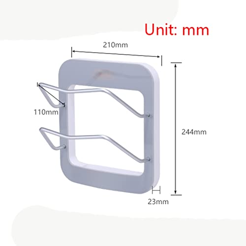SEYFI Kitchen Shelves,Pots and Pans Organizer Rack, Reusable Pot Lid Holder, Wall Mount Cutting Board Stand, for Kitchen Storage