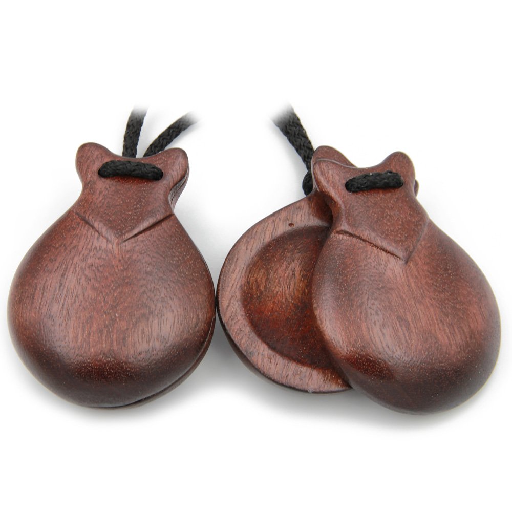 Semi-Professional Jale Spanish Flamenco Castanets Castañuelas Bubinga Caoba Made In Spain Ref#108 (5)