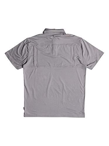 Quiksilver Men's River Explorer Polo TEE, Grey Marl, S