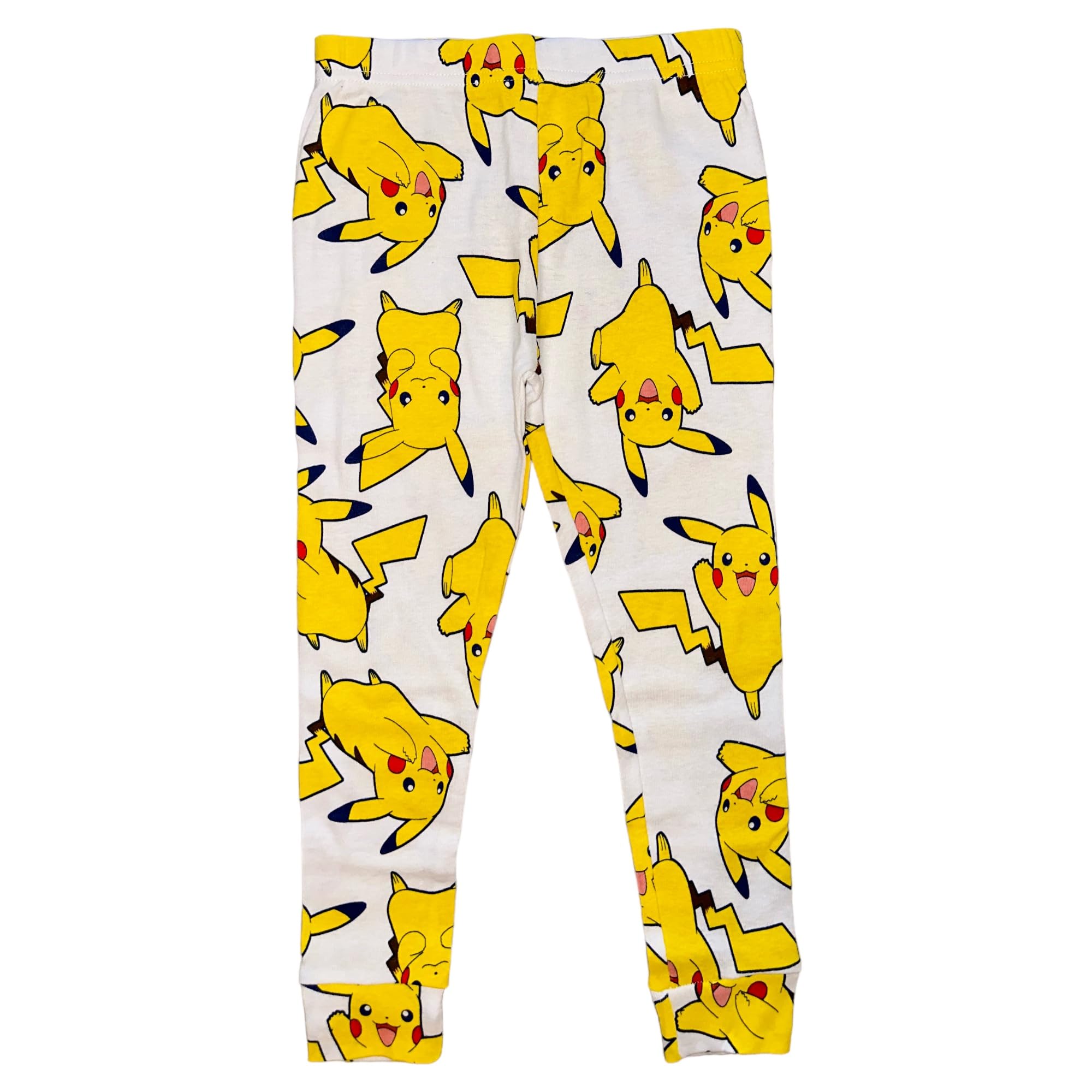 Pokemon Little Boys’ Big Boys 4-Piece 100% Cotton Long Sleeve Pajama Sets, 6