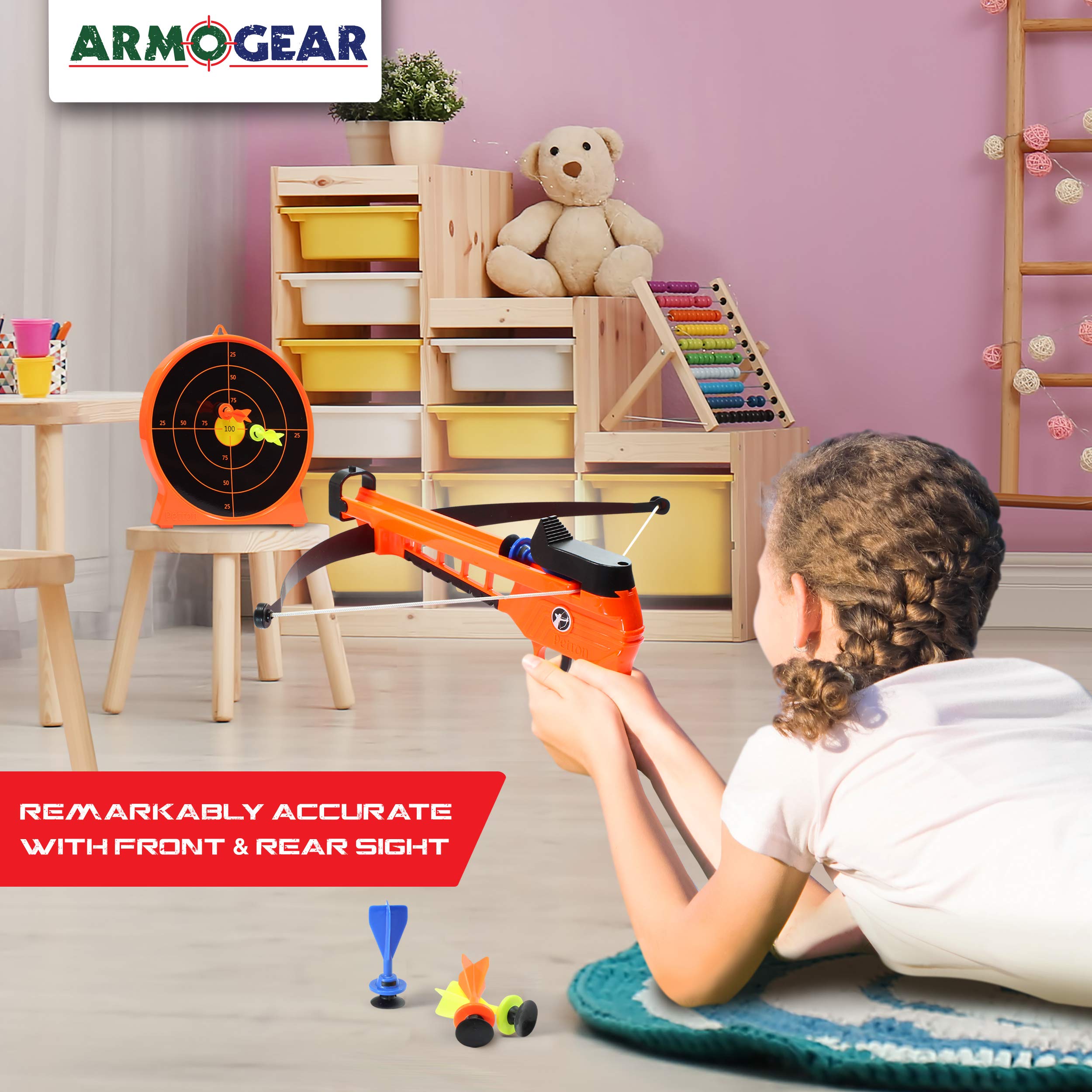 Replacement Arrows for ArmoGear Kids Archery Bow & Arrow Set – Includes 6 Safe & Sturdy Darts with Suction Cups, Great with Kidzlane Archery Set for Kids.