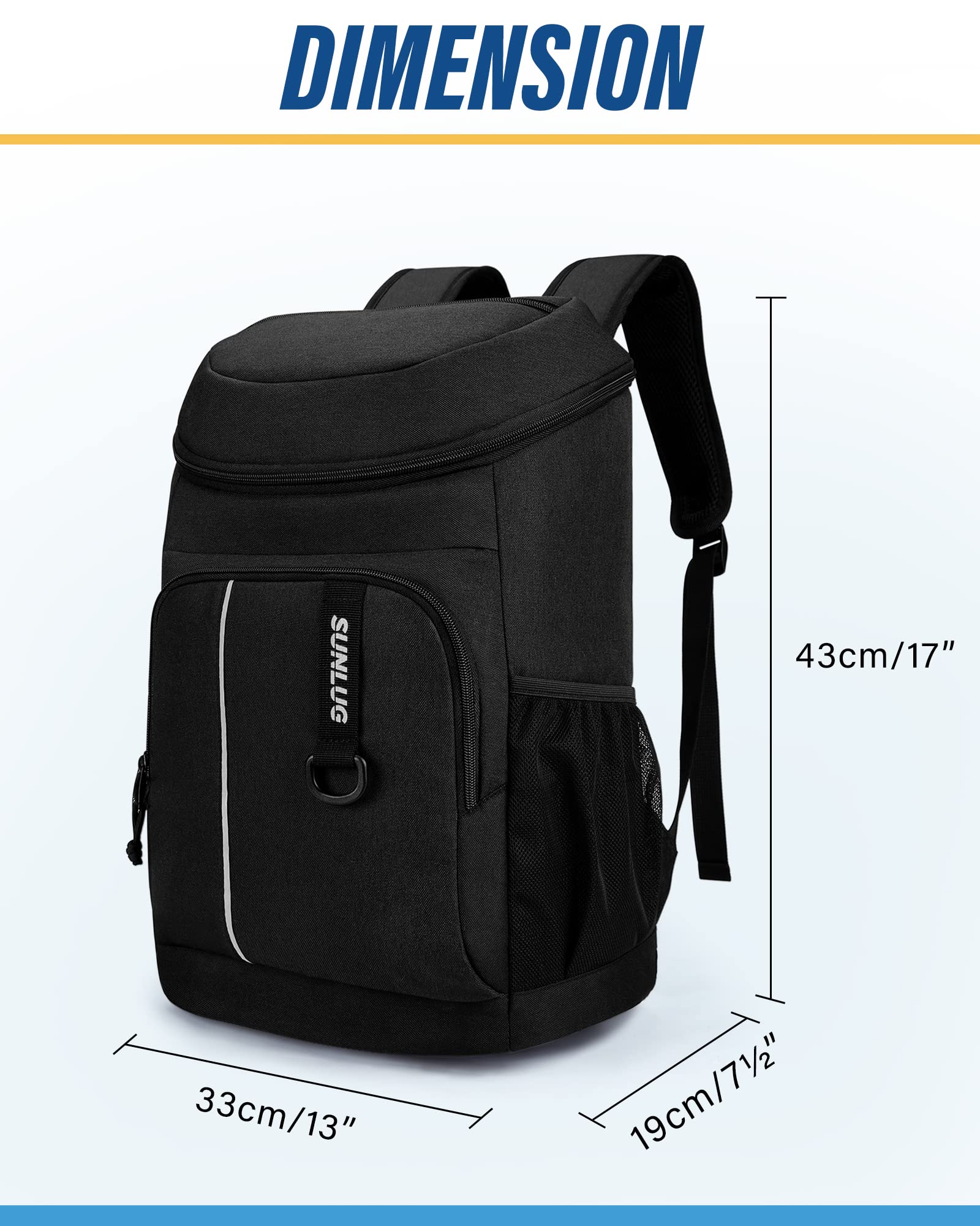 SUNLUG Cooler Backpack 30 Cans Leakproof Backpack Cooler, Insulated Lightweight Backpack Large Cooler Backpacks for Men Women to Picnics, Camping, Beach