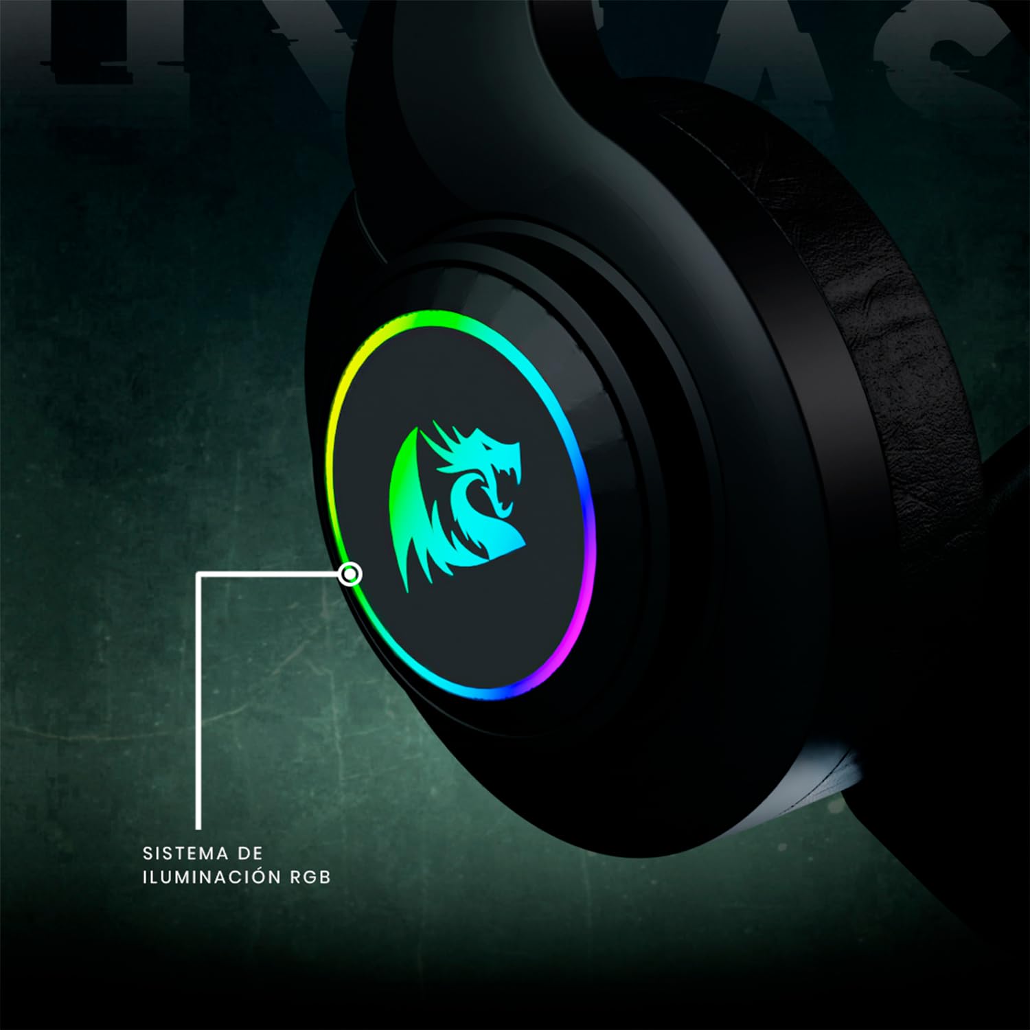 Redragon H260 RGB Gaming Headset with Microphone, Wired, Compatible with PS4, PS5, PC and Laptops (Black)