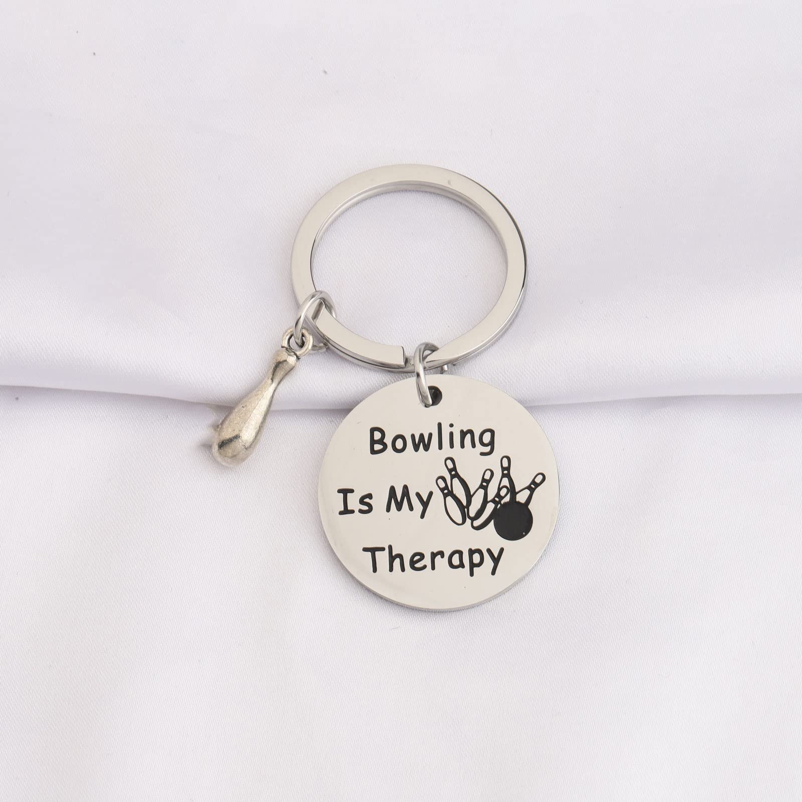 WSNANG Bowling Keychain Bowling Team Gift Bowling Jewelry Gifts for Bowling Coach Bowling Ball Key Chain Bowling Lover Gift (Bowling Keychain)