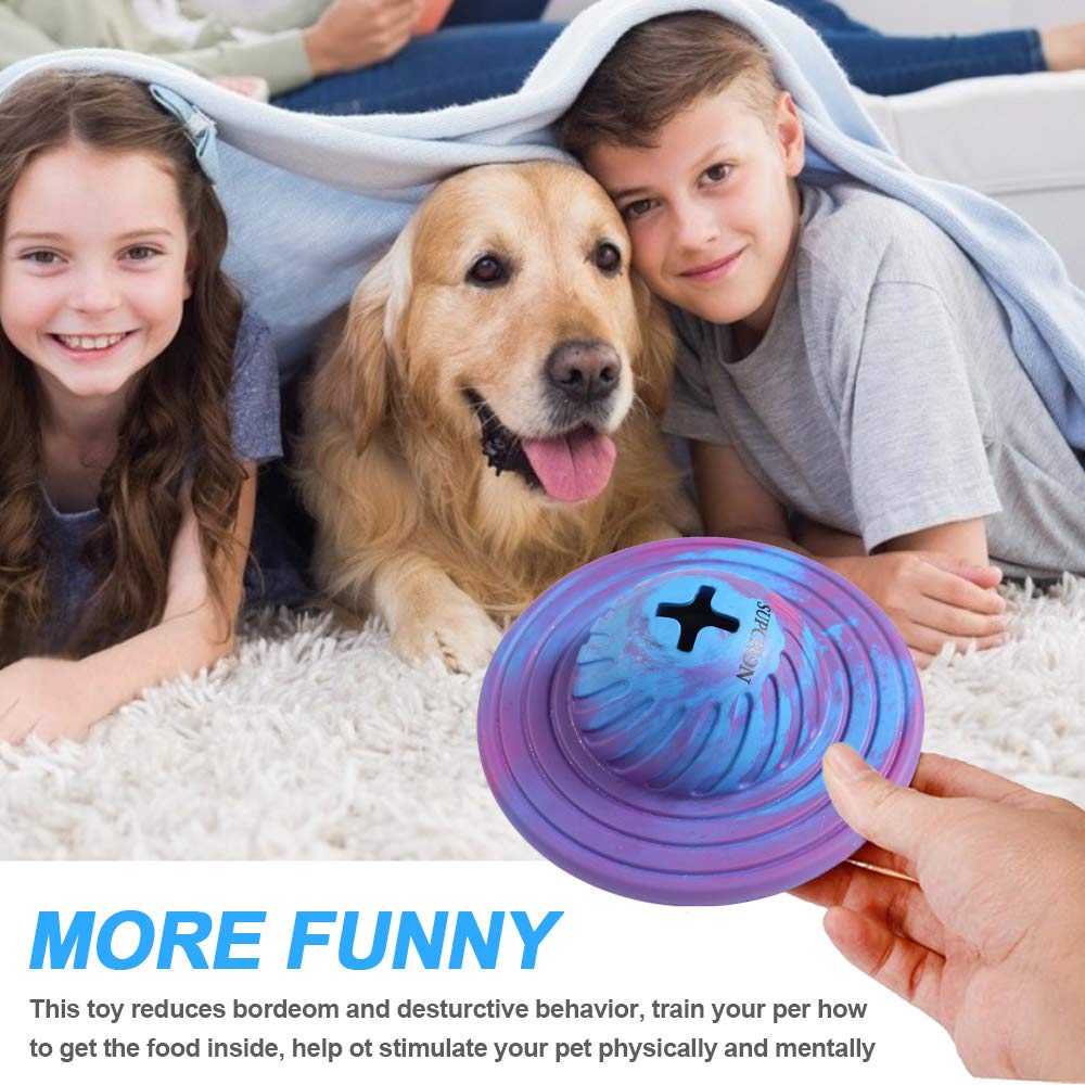 SUPCHON Interactive Dog Toys, Dog Puzzle Toys for Large Medium Dogs 100% Natural Rubber Dog Treat Dispensing Balls