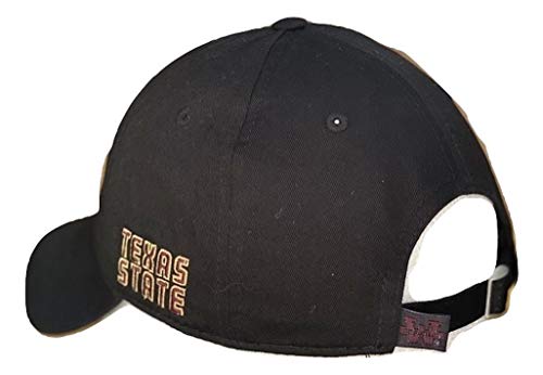 Texas State University Bobcats Cotton Polo Style Baseball Ball Cap Hat Black