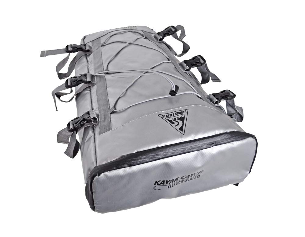 Seattle Sports Kayak Insulated Deck Top Catch Cooler for Fishing and Food Items, Silver, Small