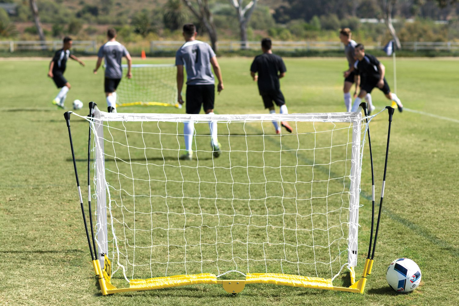 SKLZ Pro Training Lightweight Portable Soccer Goal and Net, 18.5 x 6.5 Feet