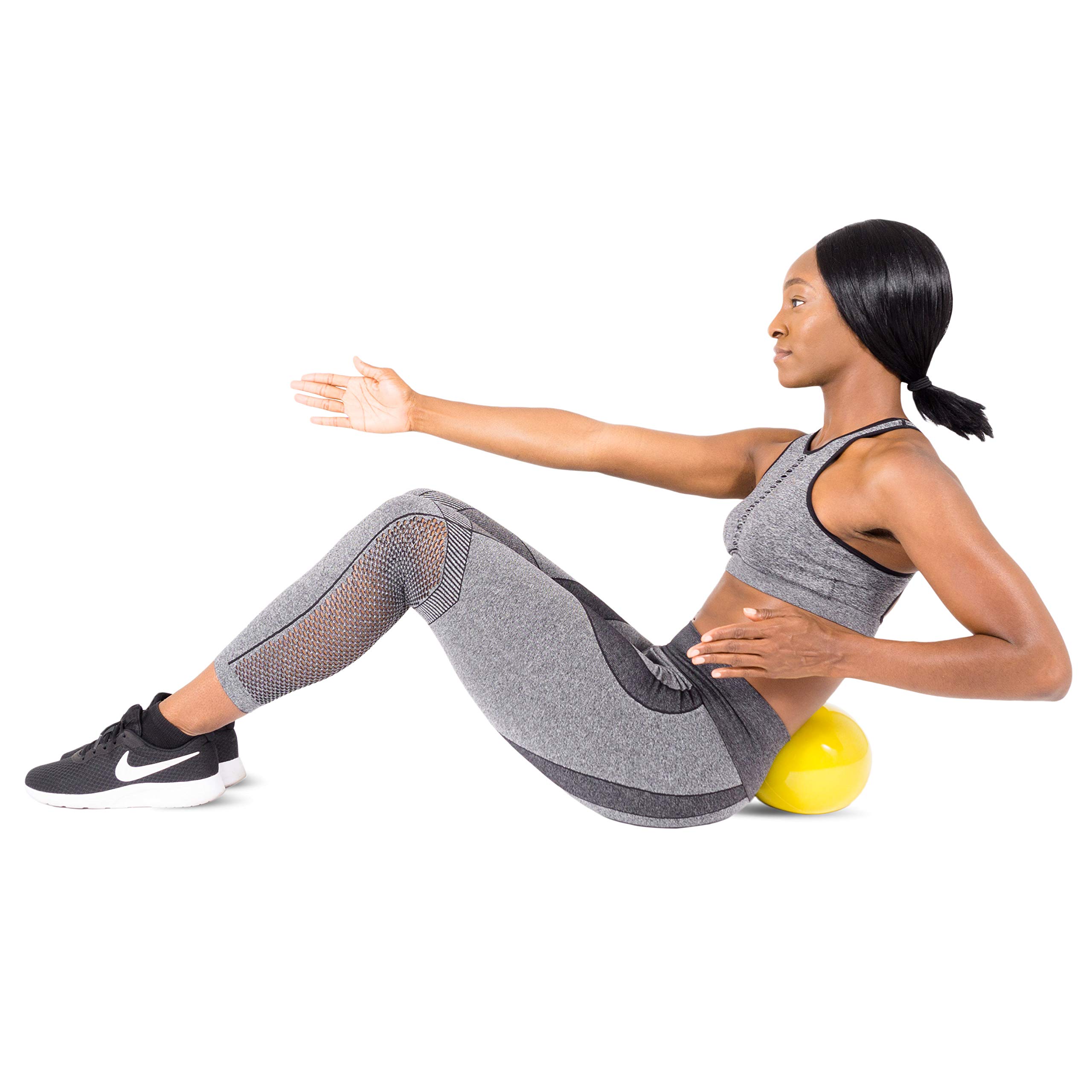 ProsourceFit Weighted Toning Exercise Balls for Pilates, Yoga, Strength Training and Physical Therapy, 2 lb to 8 lb, Color Coded